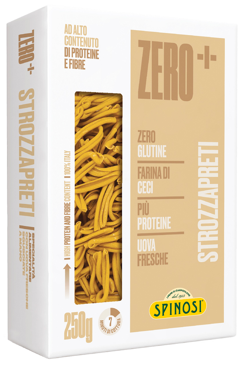 Strozzapreti Zero+ Farina di ceci | Zero+ glutenfrei | Spinosi | Pasta ...